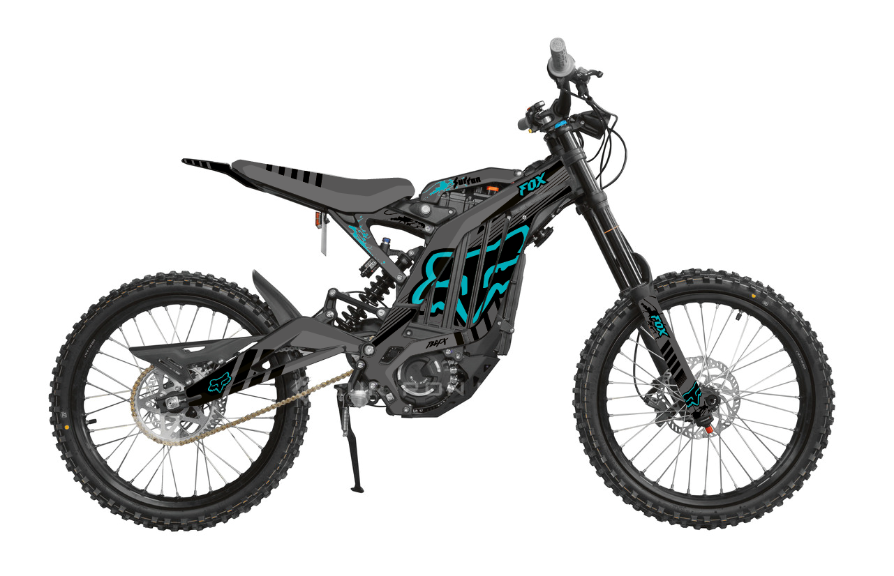 Surron OG FOX GREY TEAL Graphics Kit