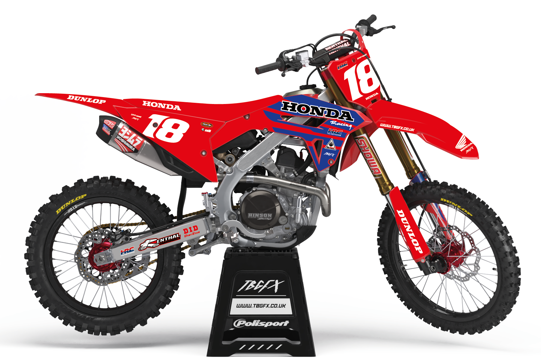 HONDA D13 MX Graphics Kit – TB Graphics LTD