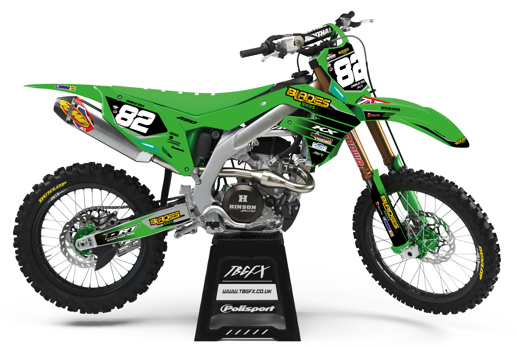 Kawasaki "BLADES" Graphics Kit – TB Graphics LTD