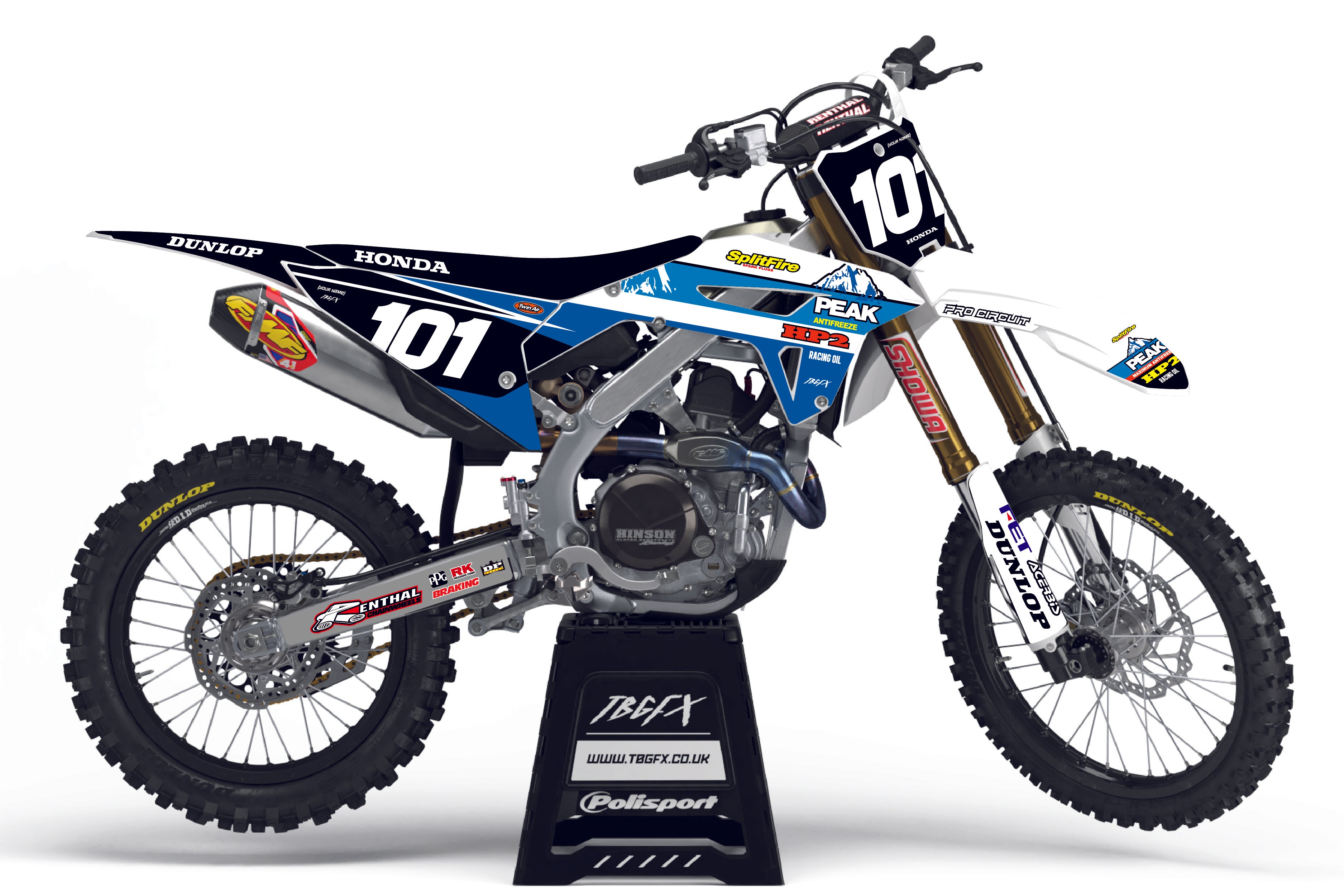 Honda "PEAK 92" Graphics Kit – TB Graphics LTD