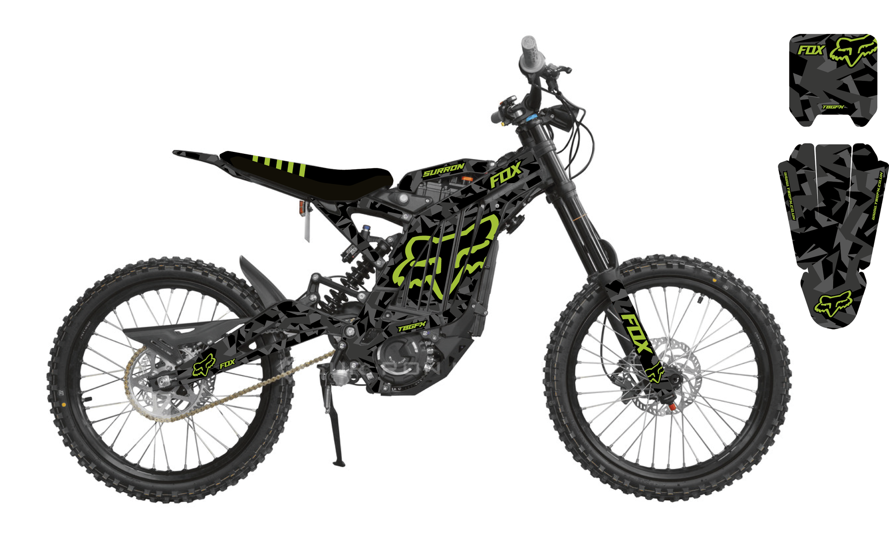Surron 'URBAN CAMO' Green Graphics Kit – TB Graphics LTD