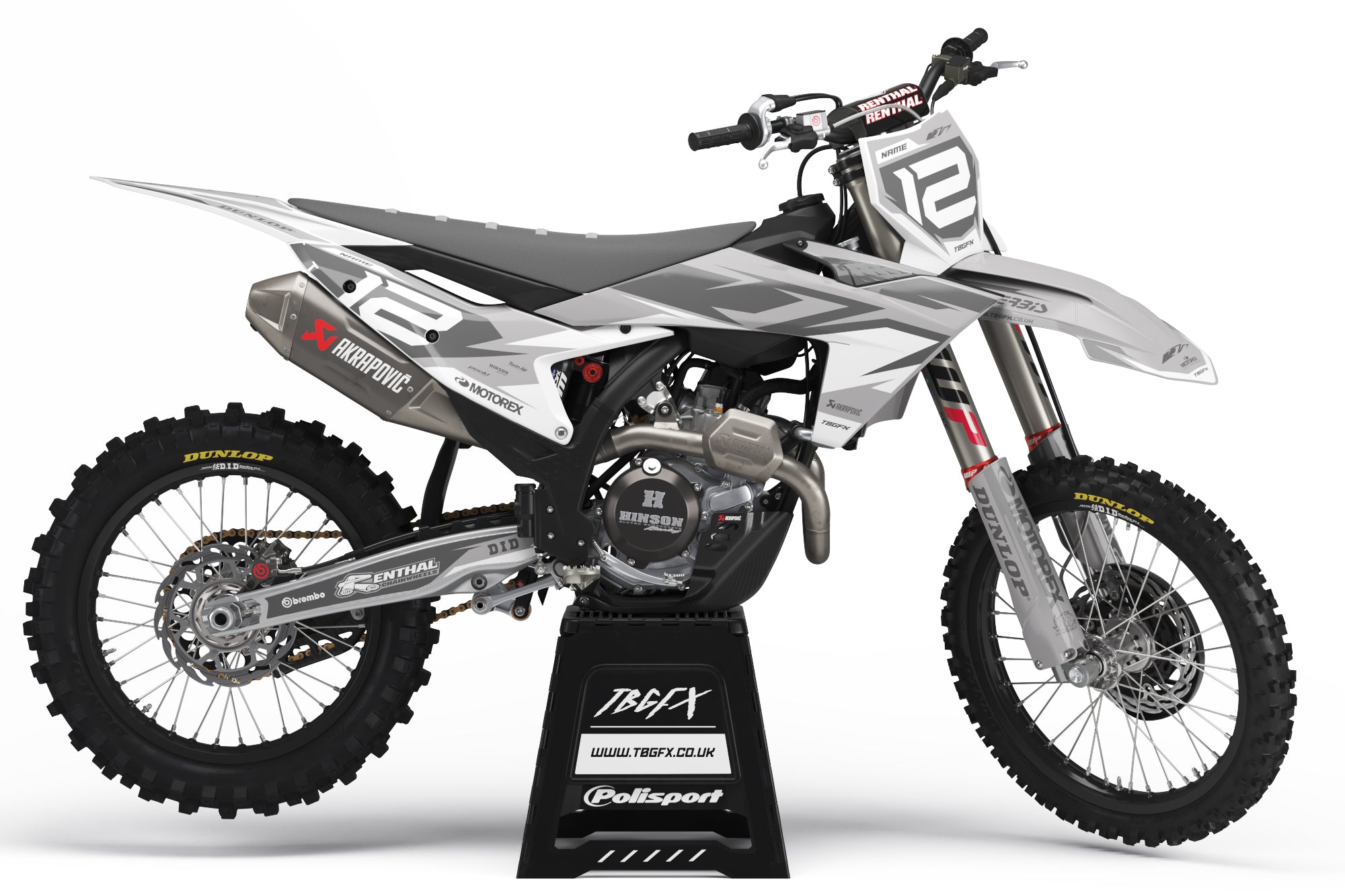 KTM 'Blaze' Grey Graphics Kit – TB Graphics LTD