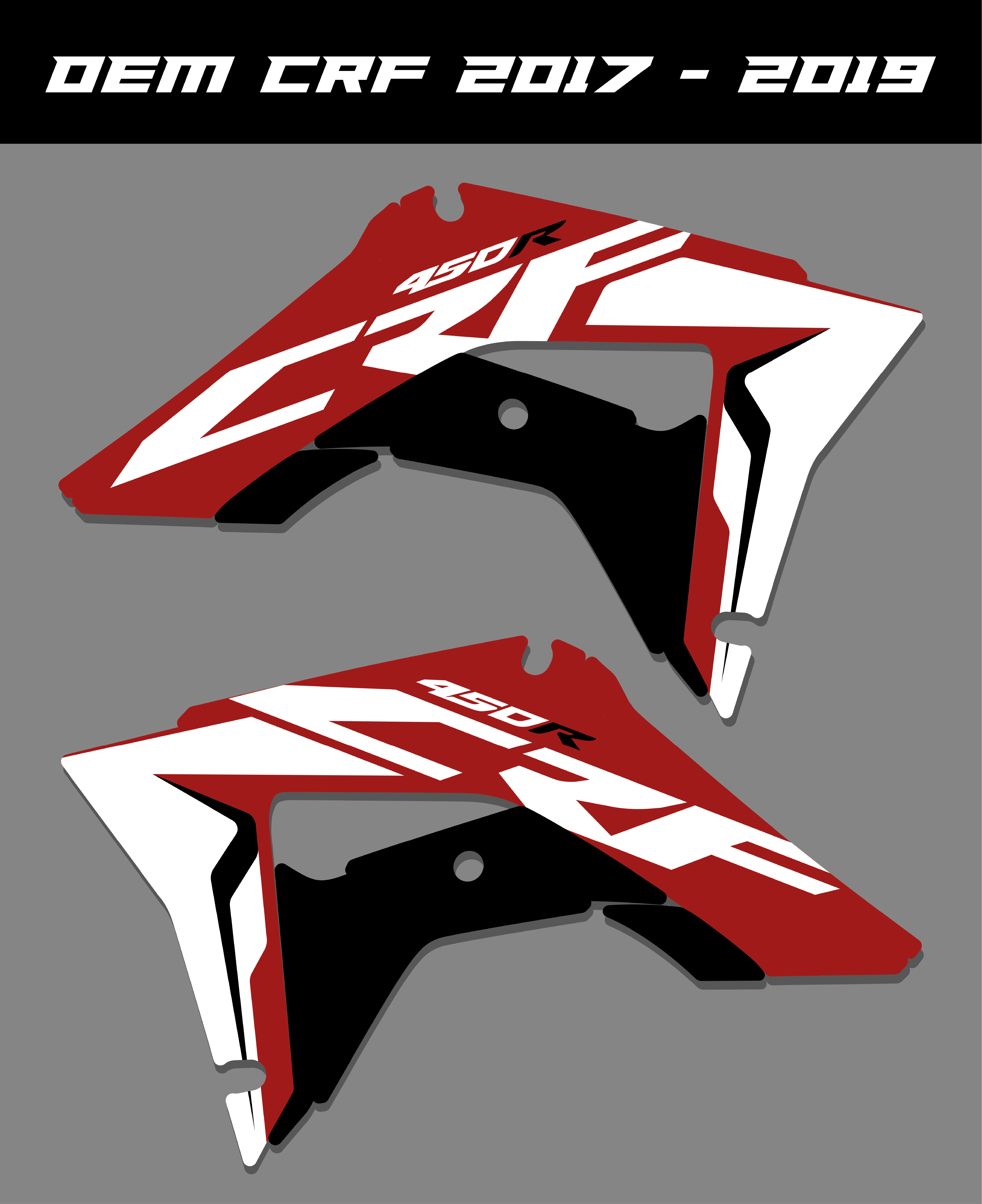 Honda OEM 17-19 CRF Graphics – TB Graphics LTD