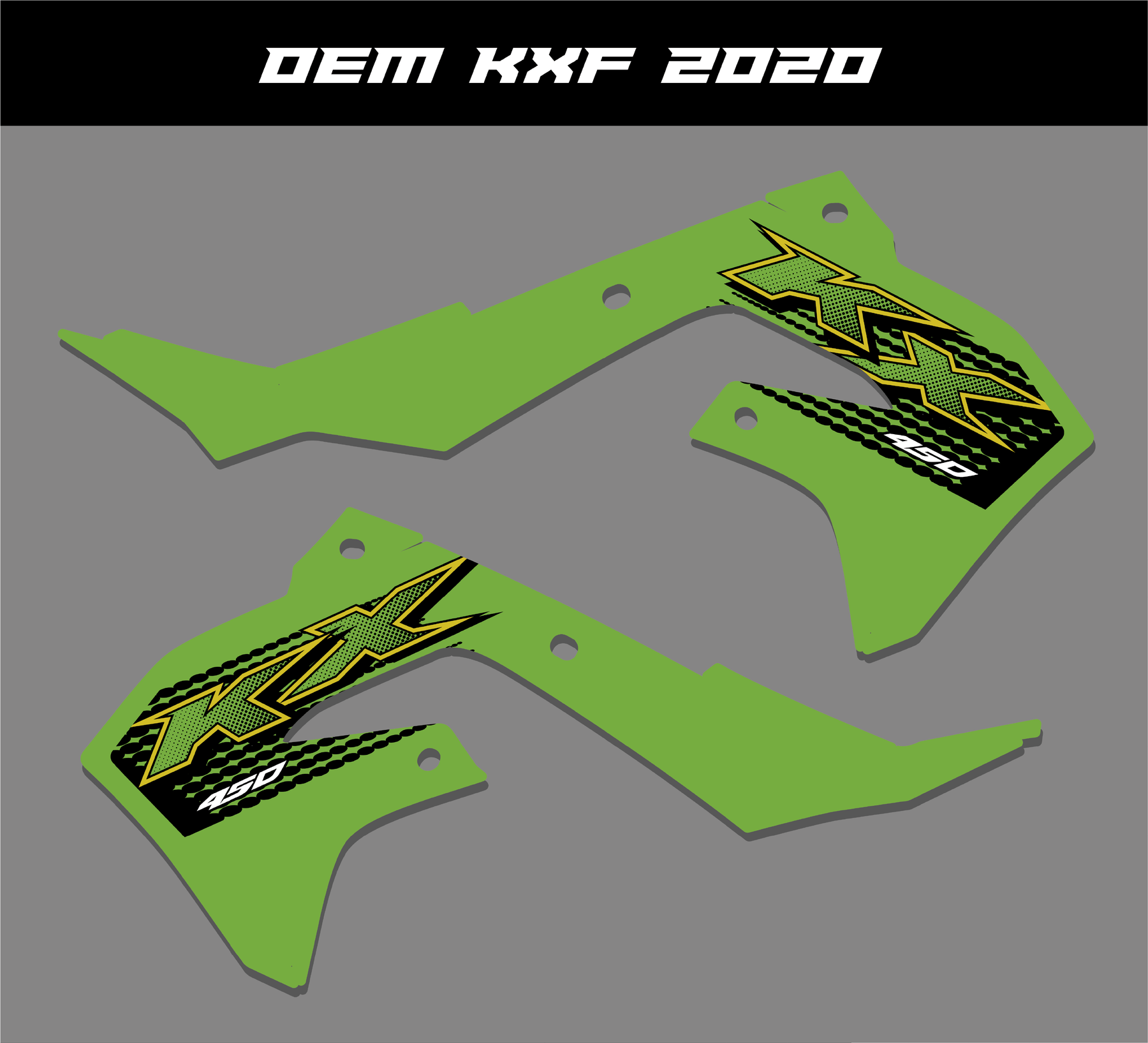 Kawasaki OEM 20 KXF Graphics – TB Graphics LTD