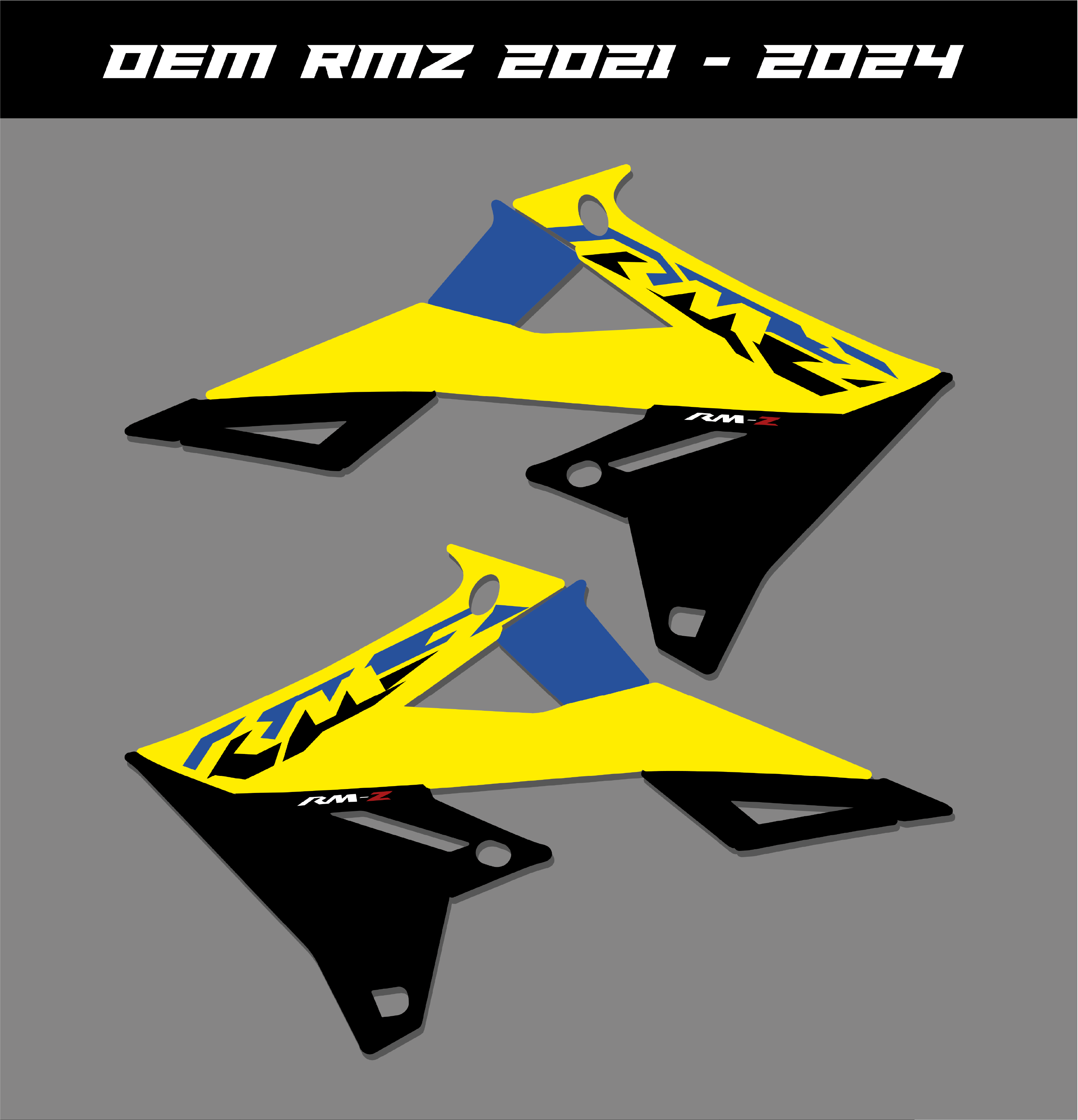 Suzuki OEM 21-24 RMZ Graphics – TB Graphics LTD