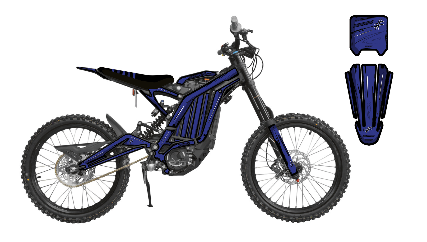 Surron 'Sketch Blue' Graphics Kit – TB Graphics LTD