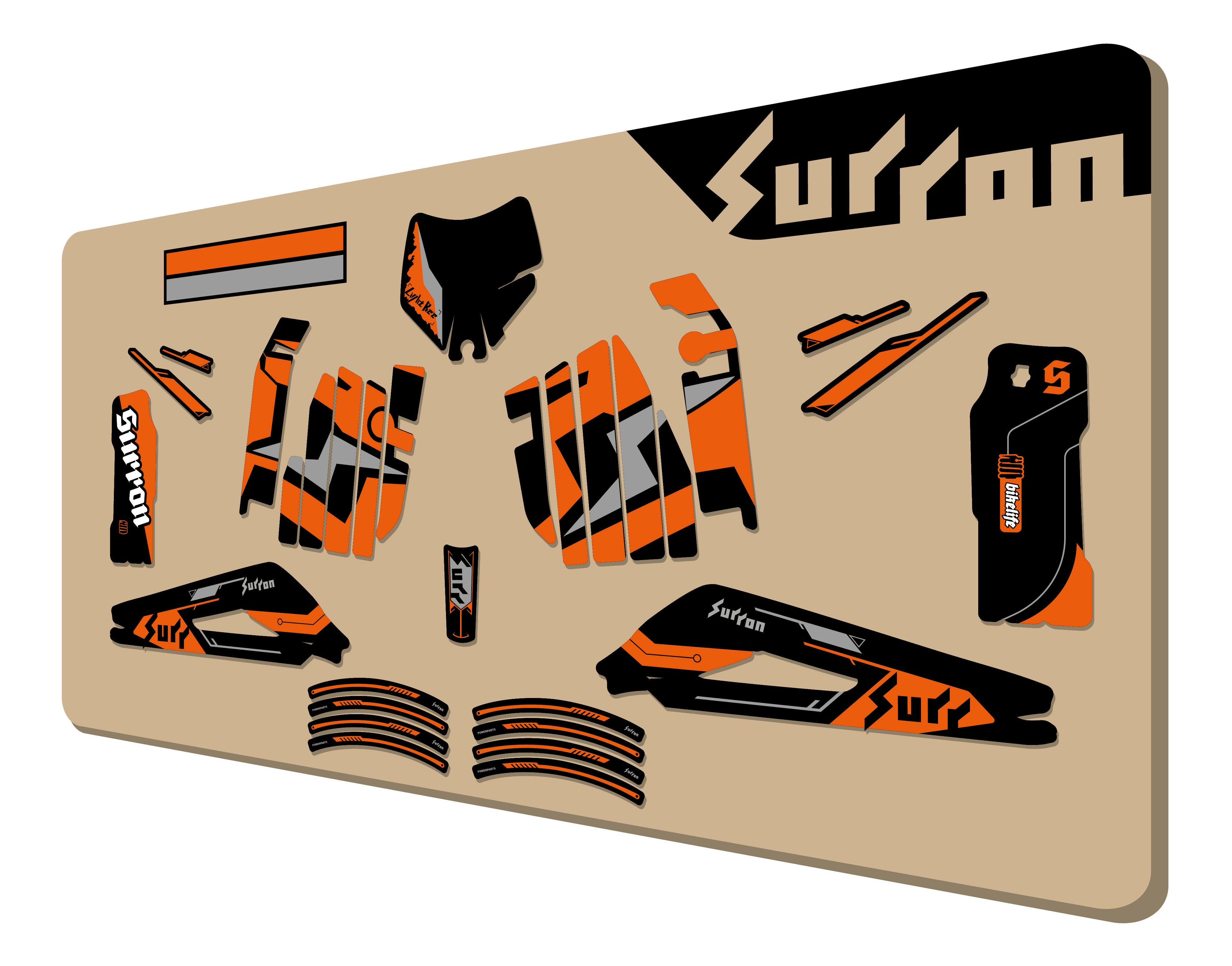 Surron Light Bee 25 OEM Orange / Grey – TB Graphics LTD