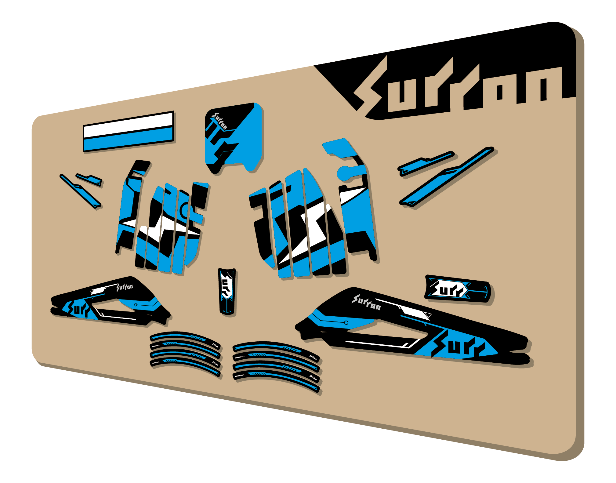 Surron Light Bee OEM Blue / White – TB Graphics LTD