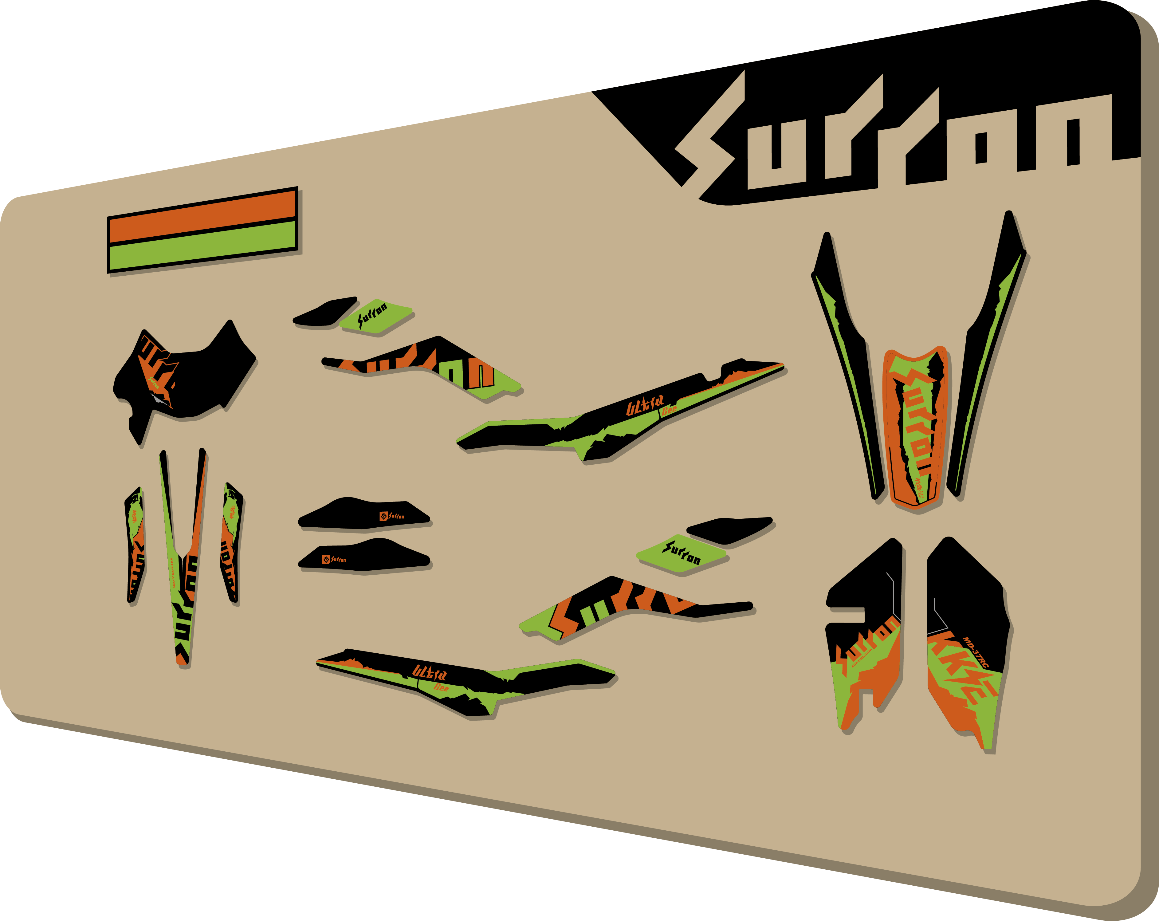 Surron Ultra Bee OEM Green / Orange – TB Graphics LTD