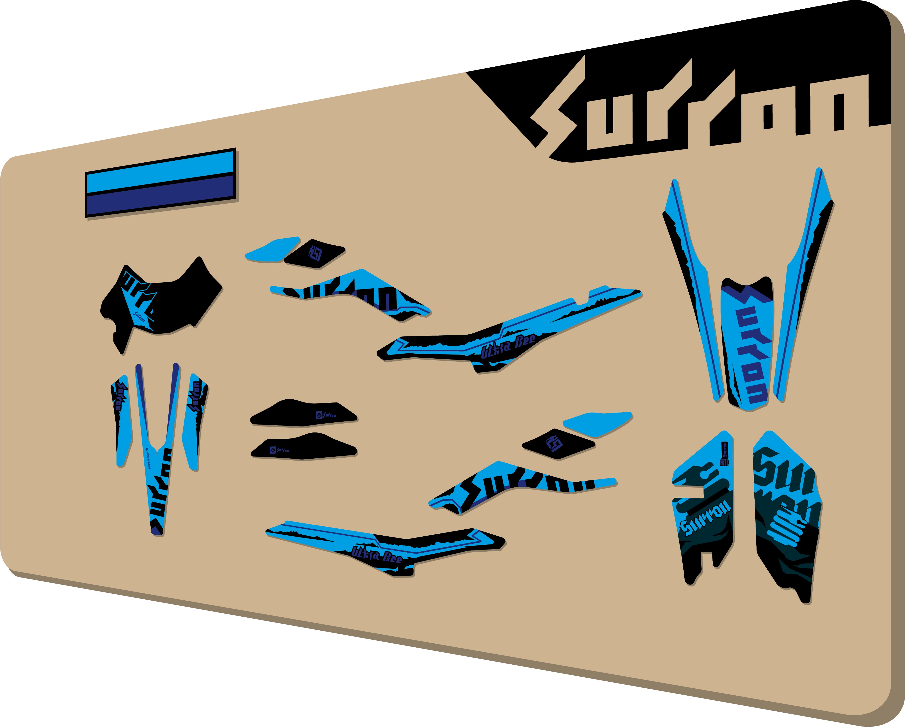 Surron Ultra Bee 25 OEM Cyan / Blue – TB Graphics LTD