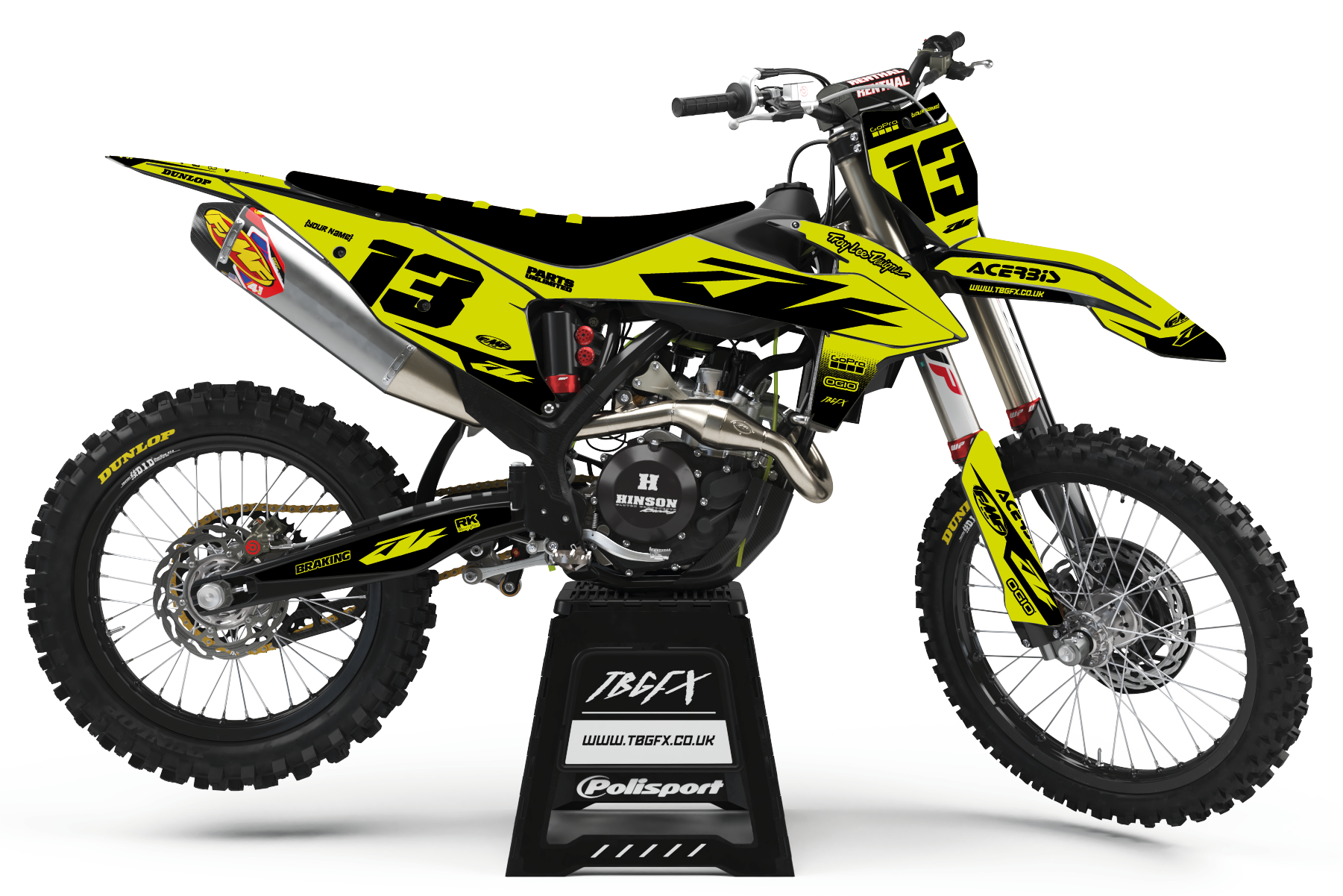 KTM 'VOLT' YELLOW/BLACK Graphics Kit – TB Graphics LTD