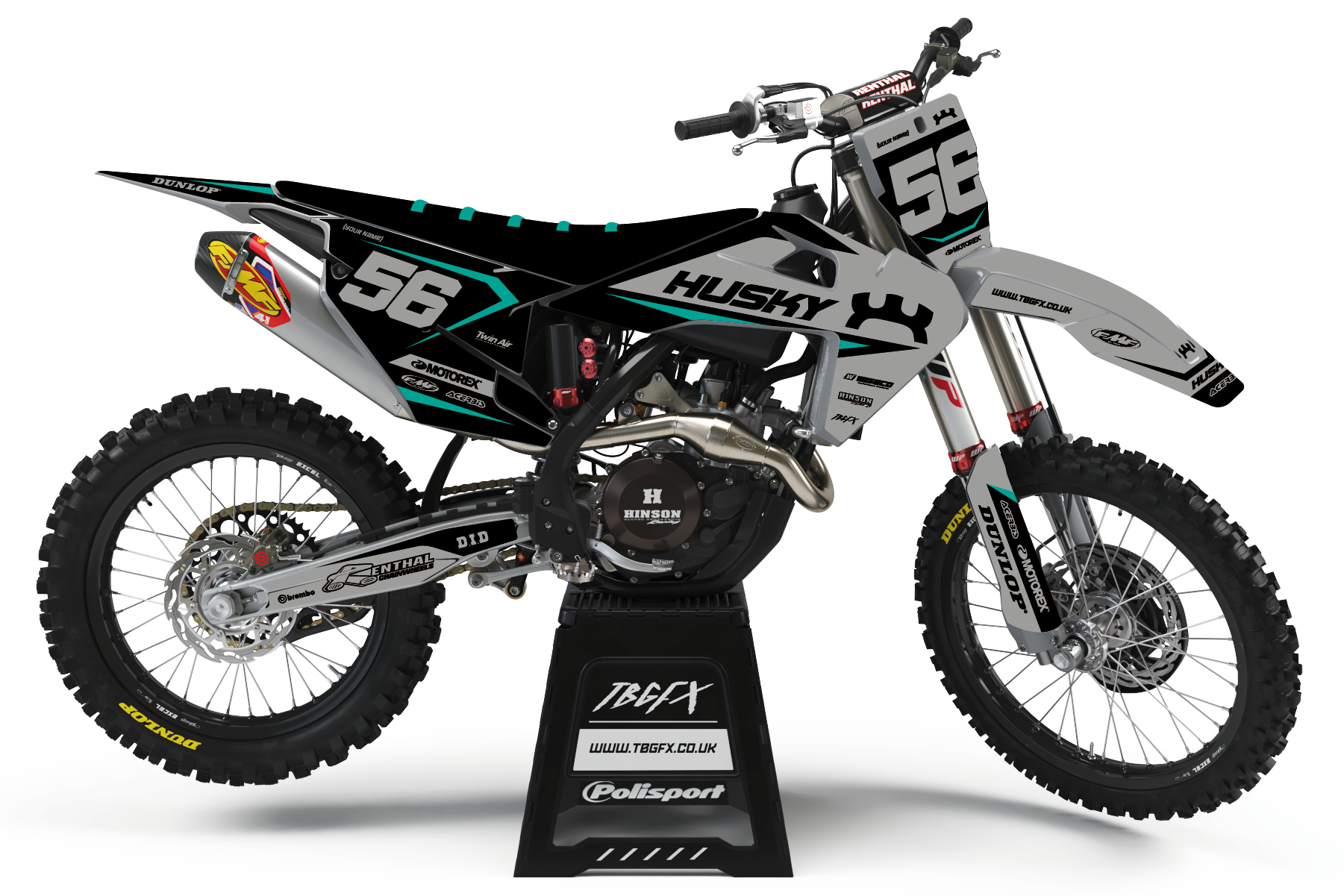 Husqvarna D4.4 MX Graphics Kit – TB Graphics LTD