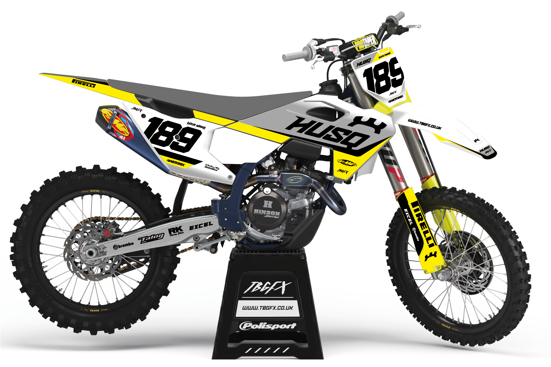 Husqvarna "23" D1.1 MX Graphics Kit – TB Graphics LTD