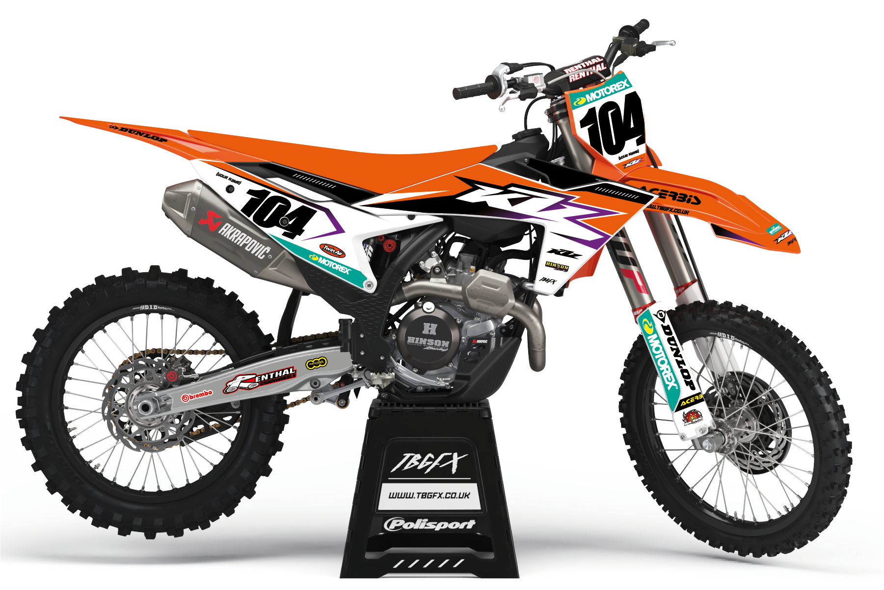 KTM 'FACTORY 23' Graphics Kit – TB Graphics LTD