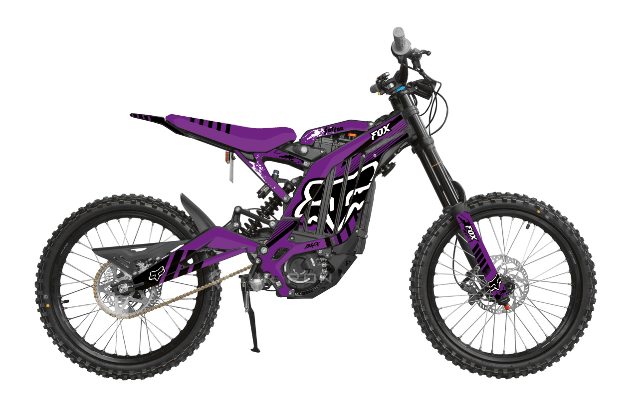 Surron 'OG FOX ' PURPLE/BLACK Graphics Kit – TB Graphics LTD