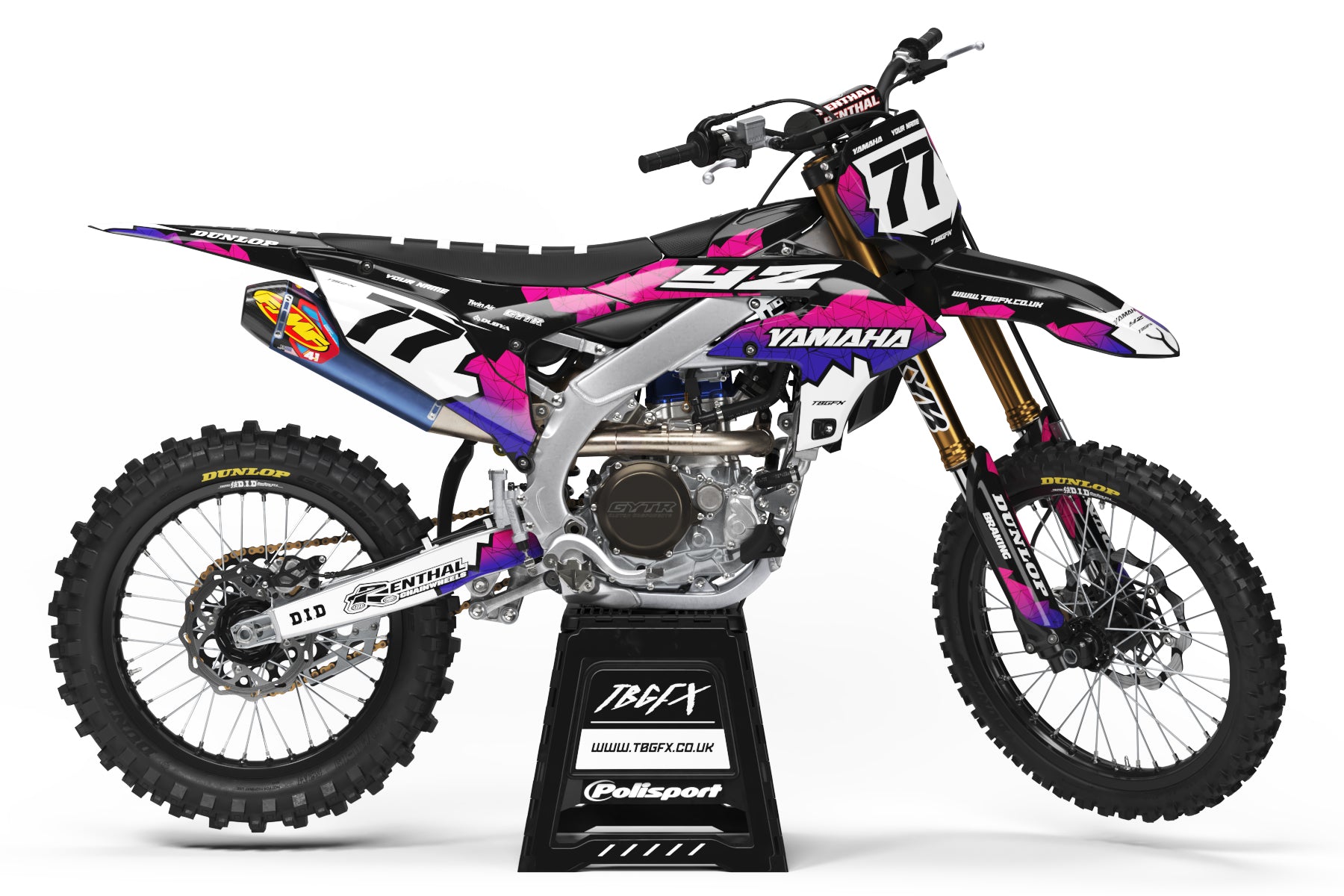 Yamaha 'Pryzm' Black Graphics Kit – TB Graphics LTD