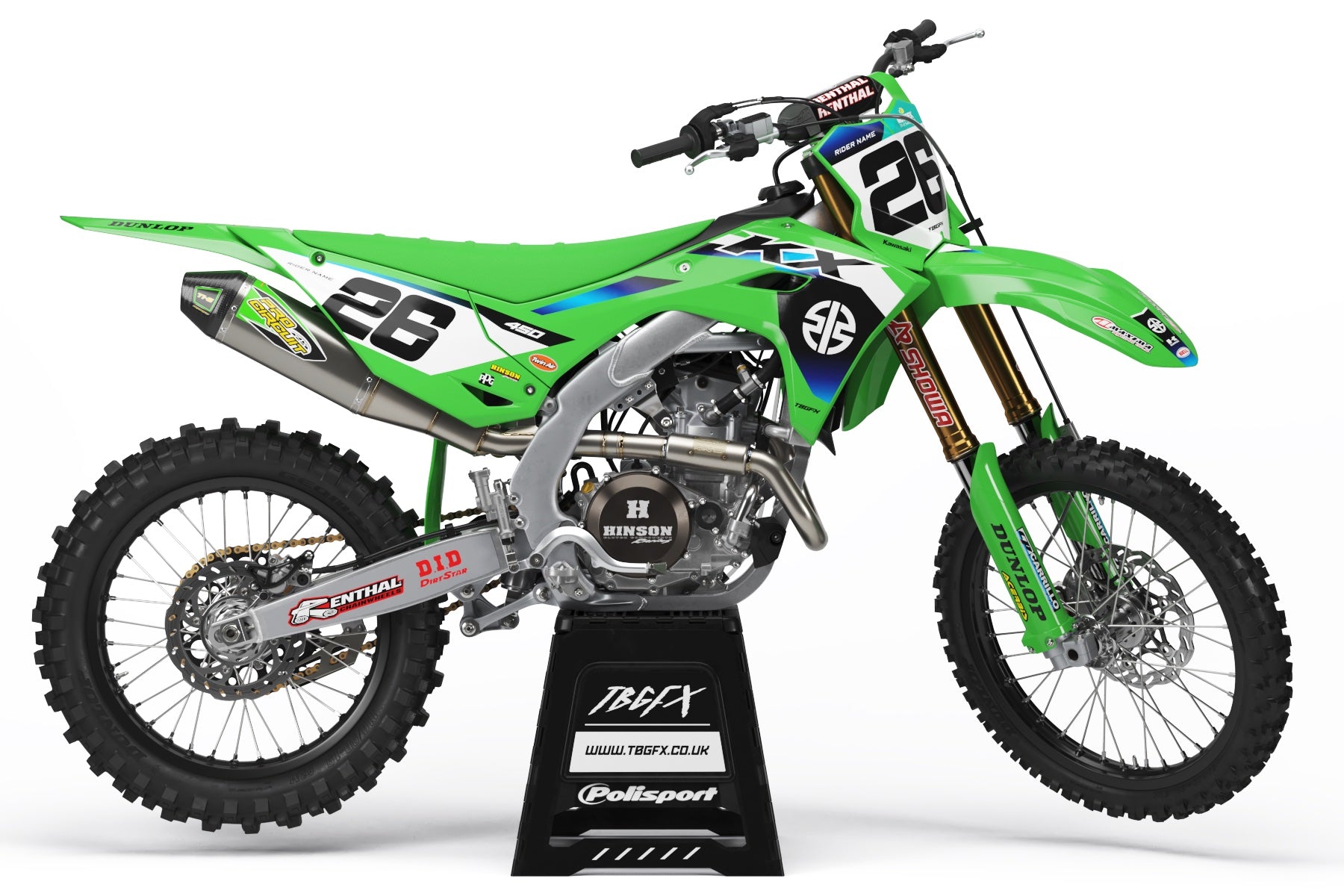 Kawasaki "Factory 25" Graphics Kit – TB Graphics LTD