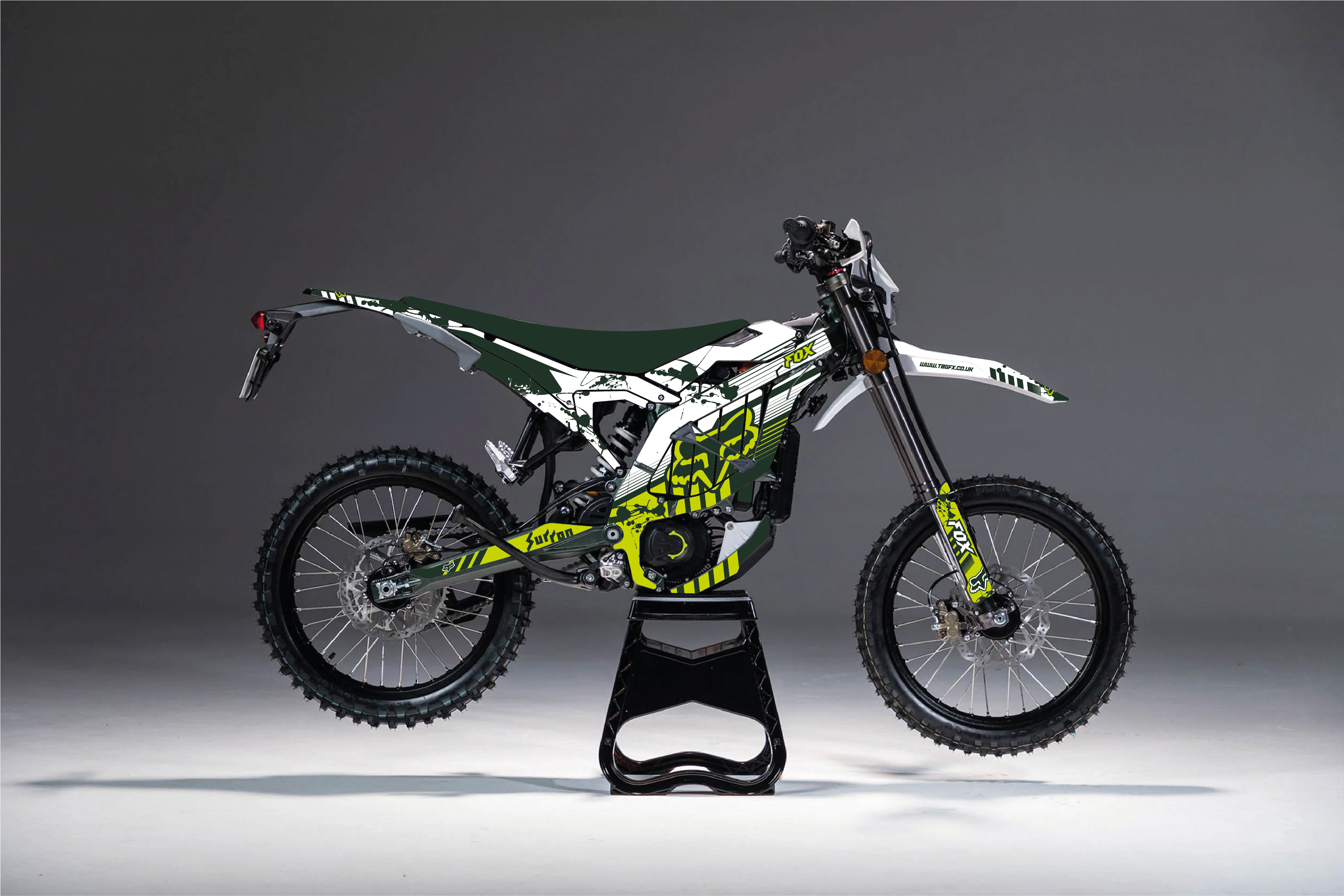 Surron Ultra Bee "OG FOX" KHAKI/YELLOW Graphics Kit – TB Graphics LTD