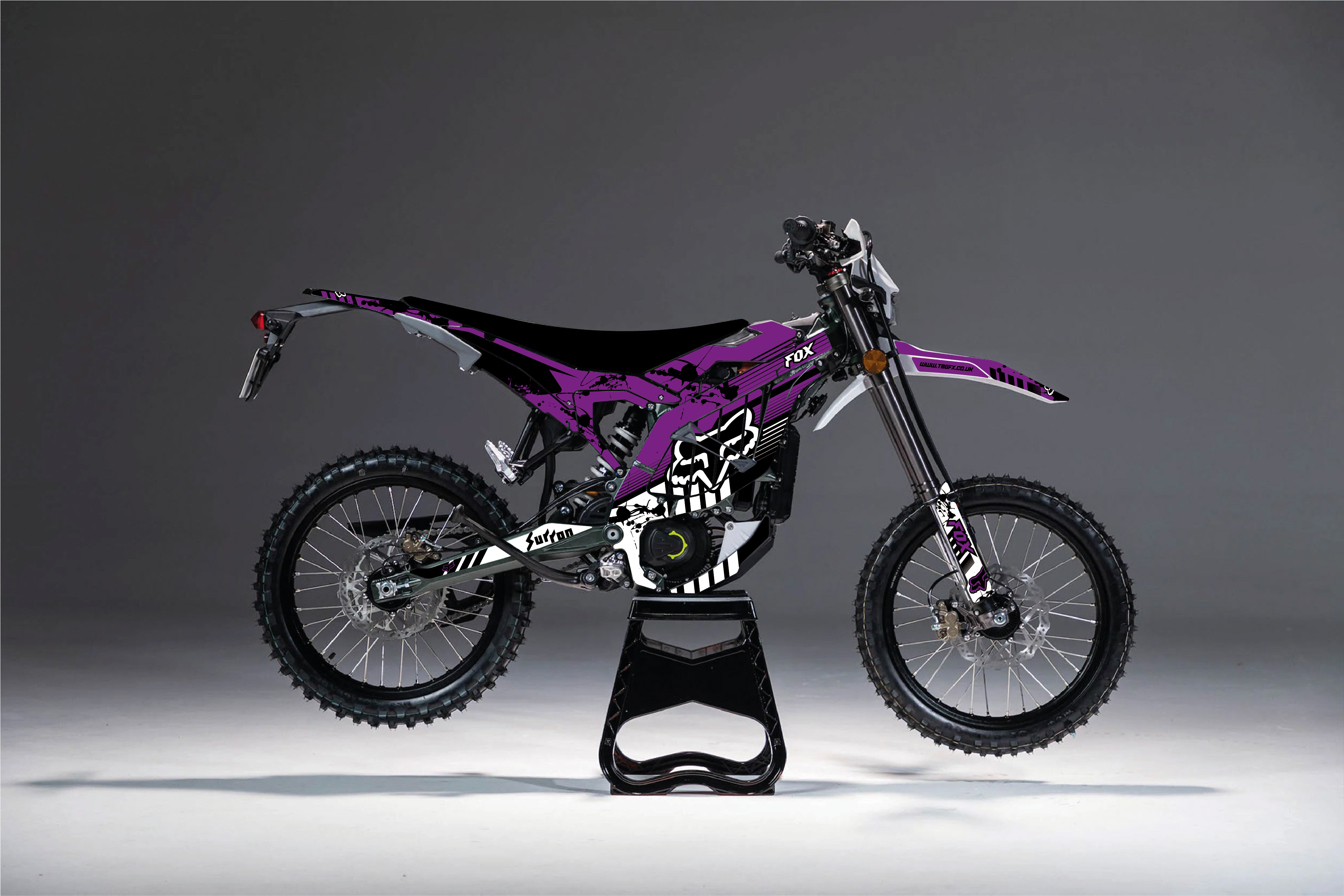 Surron Ultra Bee "OG FOX" PURPLE/WHITE Graphics Kit – TB Graphics LTD