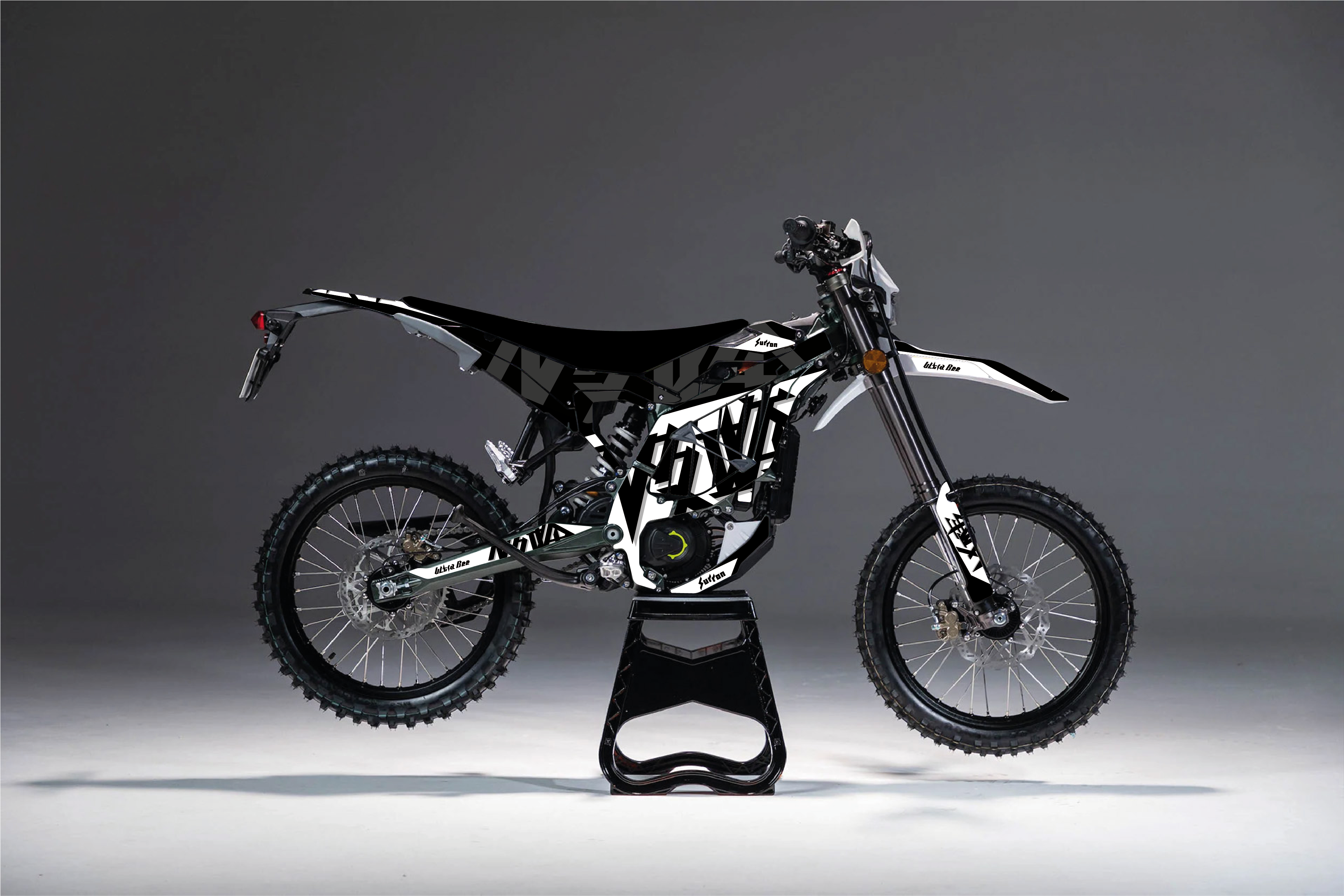 Surron Ultra Bee "HANZI" WHITE/BLACK Graphics Kit – TB Graphics LTD