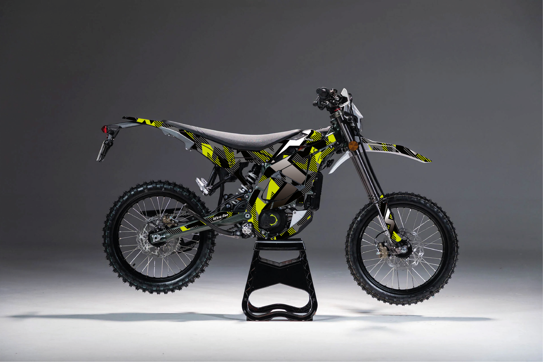 Surron Ultra Bee "BOLT" BLACK/YELLOW Graphics Kit – TB Graphics LTD