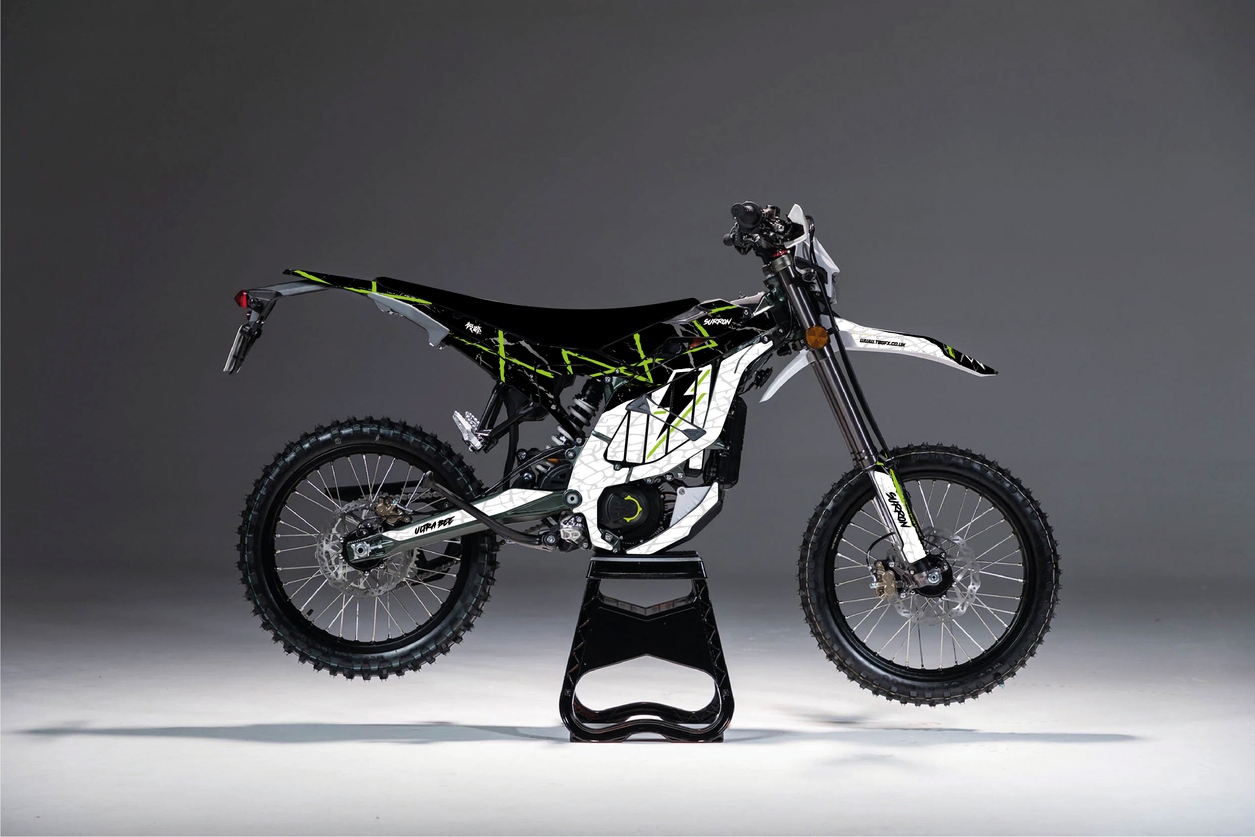 Surron Ultra Bee "GLOW" GREEN Graphics Kit – TB Graphics LTD